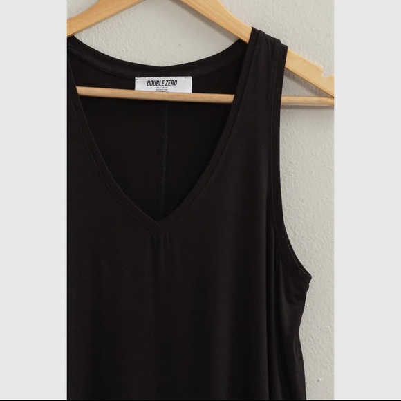 Double Zero | Tops | Womens Classic Black Tank Top | Poshmark